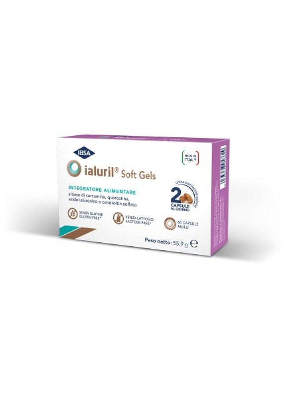 Ialuril Soft Gels - Integratore per la Cistite - 60 Capsule Molli
