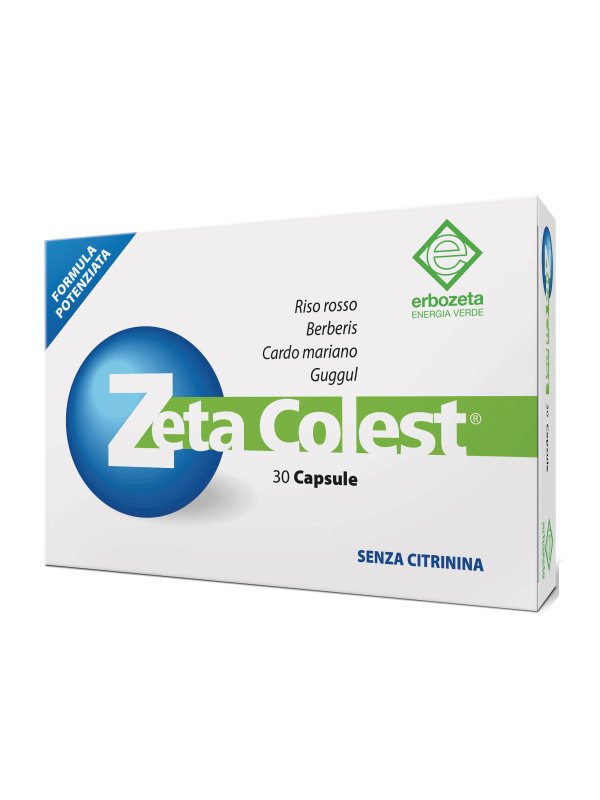 Zeta Colest - Integratore per il Controllo del Colesterolo - 30 Capsule